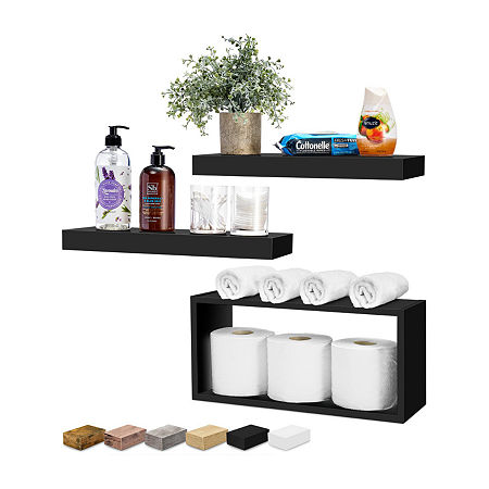 Click here for Sorbus Variety 3-Shelf with Baskets  One Size  Bla... prices