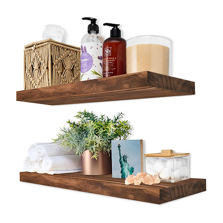 Click here for Sorbus 2 Pack 16" Solid Wood Floating Shelves... prices