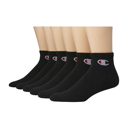 Click here for Champion Mens Multi-Pack 6 Pair Quarter Ankle Sock... prices