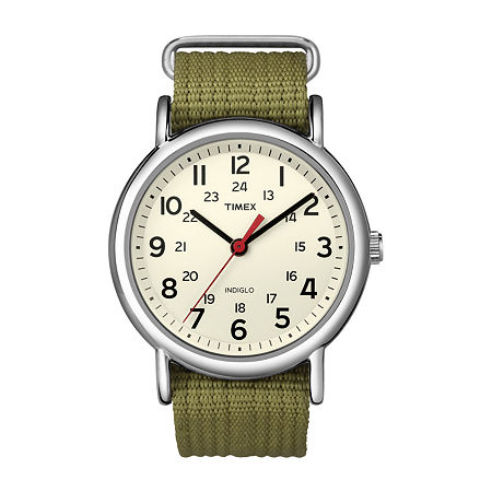 Click here for Timex Mens Green Strap Watch T2n651  One Size  New prices