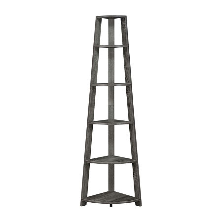 Click here for Newport 5 Tier Corner Bookshelf  One Size  Gray prices