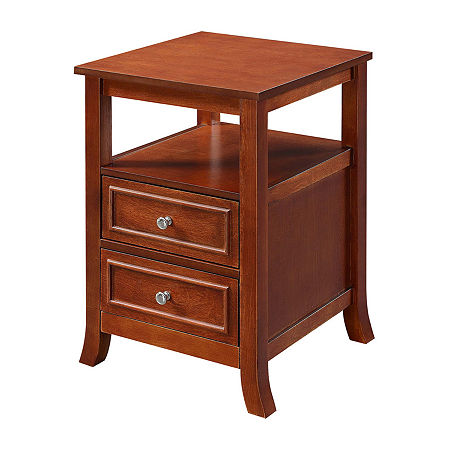 Click here for Melbourne 2-Drawer Storage End Table  One Size  Br... prices