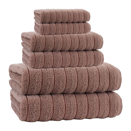 Depera Home Vague Turkish Cotton 8-Pc. Bath Towel Set - Beige/khak