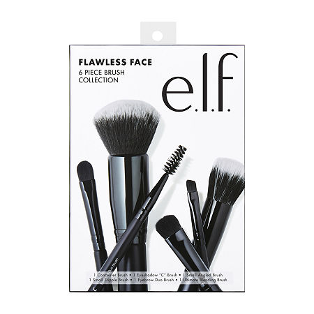 e.l.f. Cosmetics Flawless Face 6 Piece Brush Collection - Vegan and Cruelty-Free Makeup