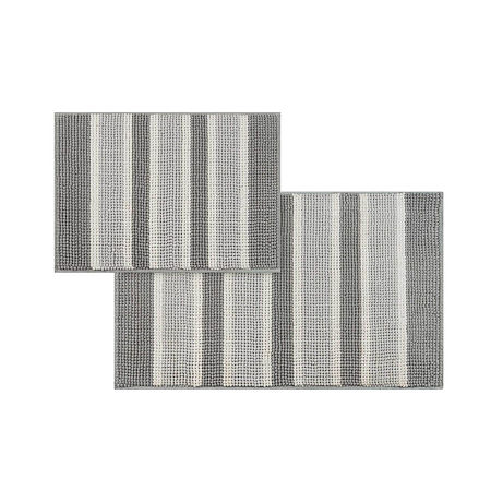 Click here for IZOD 2-PC Gray Bath Rug Set  One Size  Gray prices