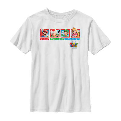 The Super Mario Bros. Movie Little & Big Boys Crew Neck Super Mario ...