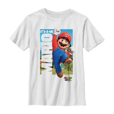 The Super Mario Bros. Movie Little & Big Boys Crew Neck Super Mario ...