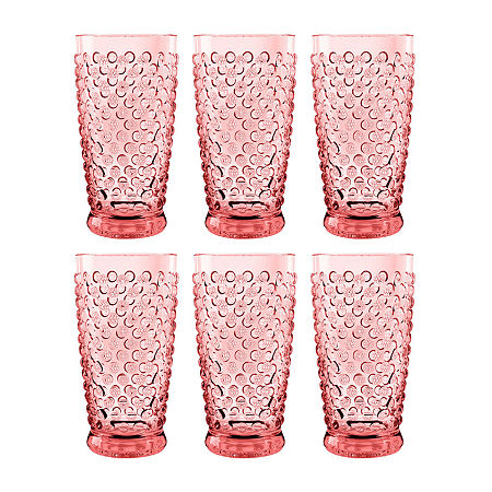 Click here for Abode Homewares Hobnail Jumbo Set of 6 - Pink prices