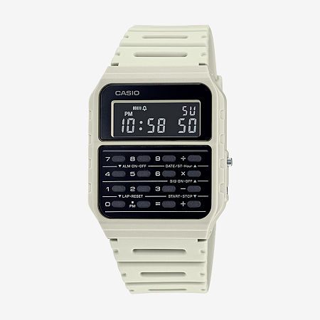 Click here for Casio Mens Multi-Function Digital White Strap Watc... prices