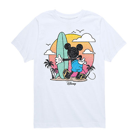 Click here for Disney Big Boys Mickey Mouse Surfboard Graphic Tee... prices