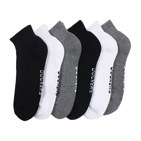 Click here for Dockers Half Cushion Mens Multi-Pack 6 Pair Quarte... prices