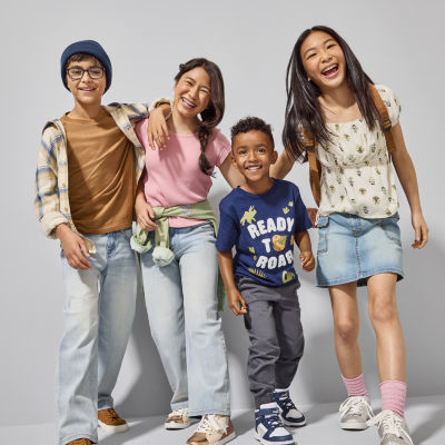 Thereabouts Little & Big Kid Girls Round Neck Short Sleeve T-Shirt ...