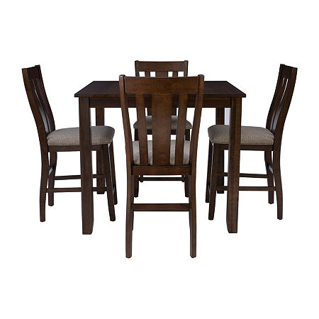 Click here for Amaia 5-pc. Counter Height Square Dining Set  One... prices