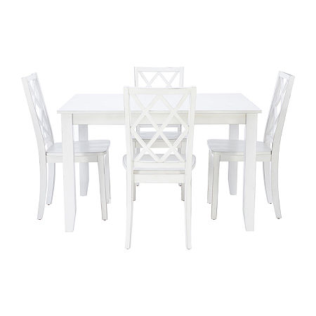 Click here for Guevera 6-pc. Rectangular Dining Set  One Size  Wh... prices
