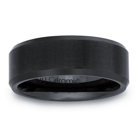 Click here for Mens 6mm Black Ceramic Wedding Band  12 1/2 prices