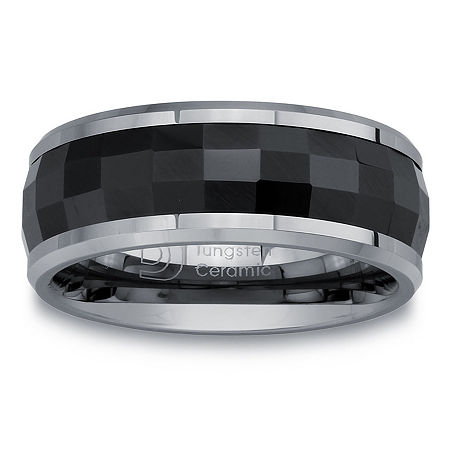 Click here for Mens 8mm Tungsten Carbide & Ceramic Wedding Band... prices