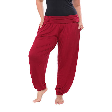 Click here for White Mark Harem Womens Plus Cuffed Knit Jogger Pa... prices