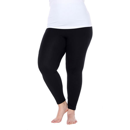 Plus Size White Mark Super Stretch Solid Leggings