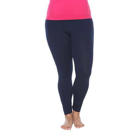 Plus Size White Mark Super Stretch Solid Leggings