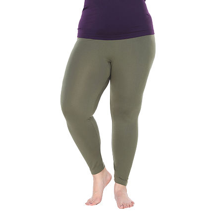 Plus Size White Mark Super Stretch Solid Leggings