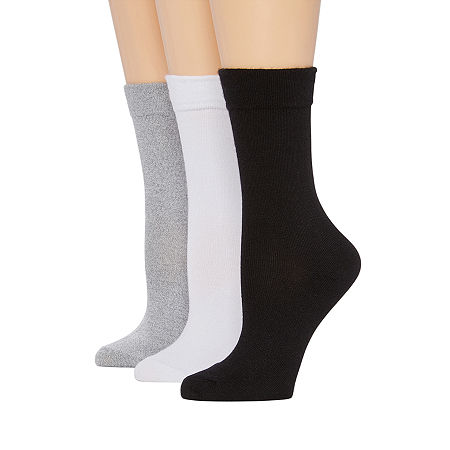 Click here for Mixit Womens 3 Pair Crew Socks  4-10  Multiple Col... prices