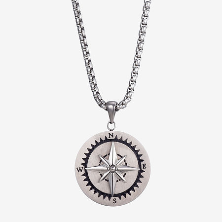 Click here for J.P. Army Mens Jewelry Compass Stainless Steel 24... prices