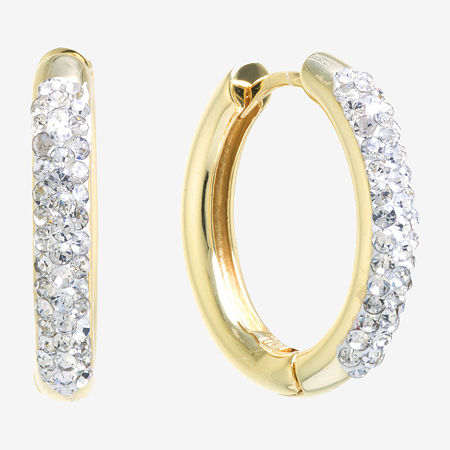 Click here for Sparkle Allure Crystal Huggie Womens Crystal 24K G... prices