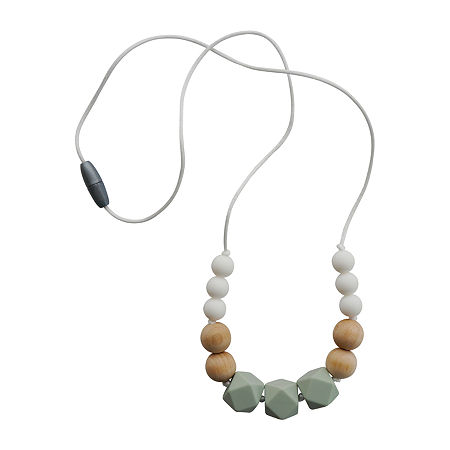 3 Stories Trading Company Silicone Necklace Teether  One Size  Green