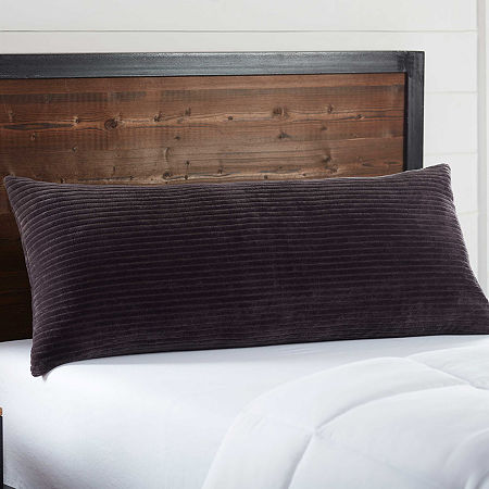 Click here for IZOD Ribbed Body Pillow  One Size  Gray prices