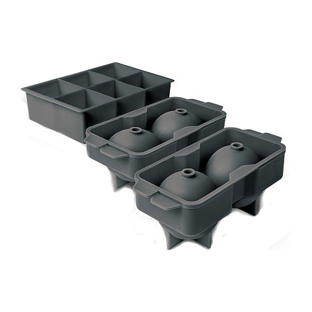 Tovolo Elements Jumbo/Sphere Ice Set - Charcoal