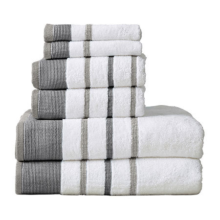 Click here for Linery Decorative Stripe 6-pc. Quick Dry Bath Towe... prices