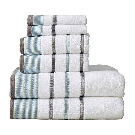 Click here for Linery Decorative Stripe 6-pc. Quick Dry Bath Towe... prices