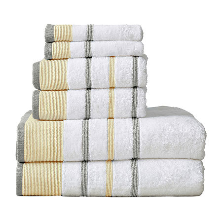 Click here for Linery Decorative Stripe 6-pc. Quick Dry Bath Towe... prices