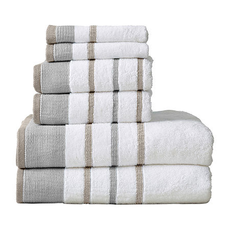 Click here for Linery Decorative Stripe 6-pc. Quick Dry Bath Towe... prices