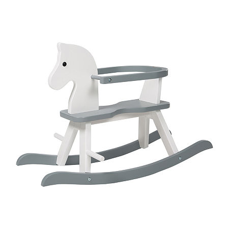 Click here for Wooden Rocking Horse - White & Gray Rocking Horse... prices