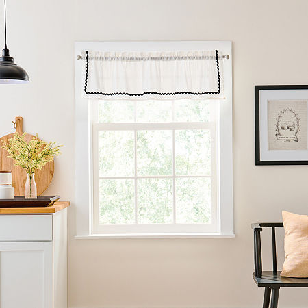 Click here for CURTIANWORKS Rita Rod Pocket Tailored Valance  One... prices