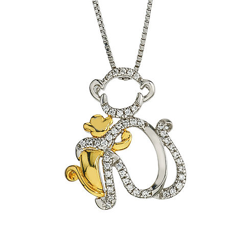 Click here for Mother And Daughter Monkey Womens 1/8 CT. T.W. Nat... prices