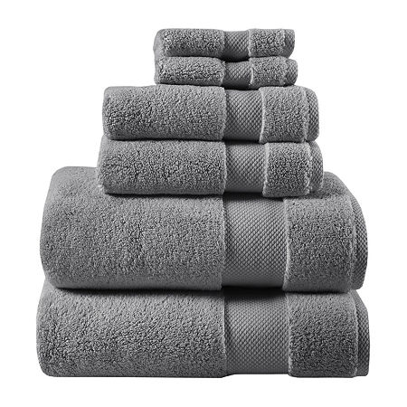 Madison Park Signature Splendor Cotton 6-Pc. Bath Towel Set - Charcoal