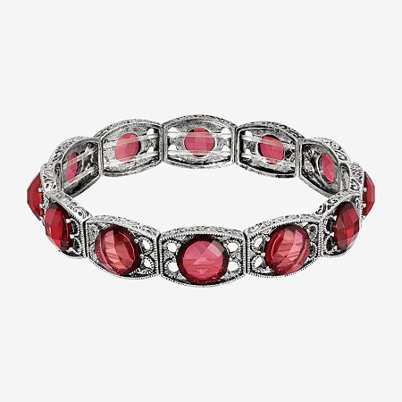 Click here for 1928 Silver-Tone Womens Stretch Bracelet  One Size... prices
