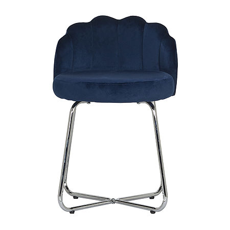 Hillsdale 25.25 Metal Catalina Vanity Stool - Blue