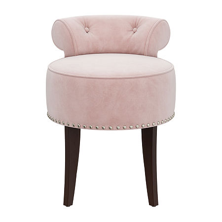 Click here for Hillsdale House Lena Vanity Stool  One Size  Pink prices