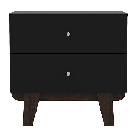 Click here for Kinkaid 2-Drawer Nightstand  One Size  Black prices