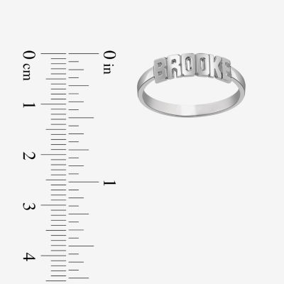 Personalized Block Name Ring-JCPenney