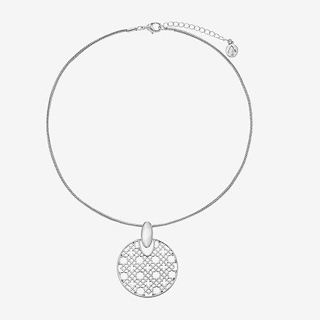 Click here for Liz Claiborne Filigree Womens Round 17 Inch Pendan... prices