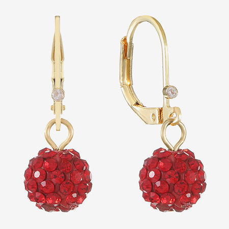 Click here for Monet Jewelry Huggie Womens Red Drop Earrings  One... prices