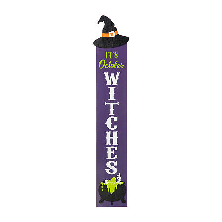 Click here for Glitzhome Wood Witch Hat Decor Halloween Indoor Po... prices