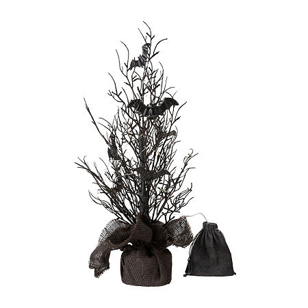 Click here for Glitzhome Halloween Lighted Bats Tree Tabletop Dec... prices