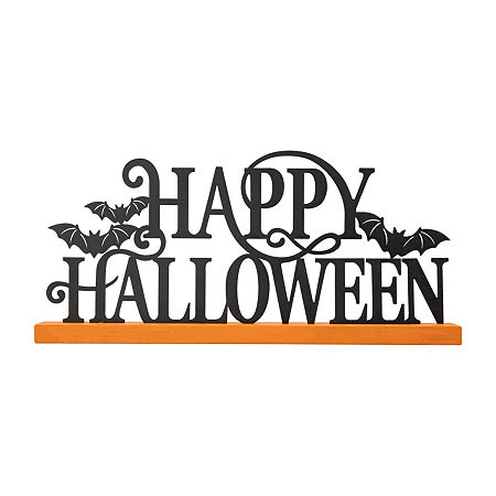 Click here for Glitzhome Wood & Metal Halloween Tabletop Decor  O... prices
