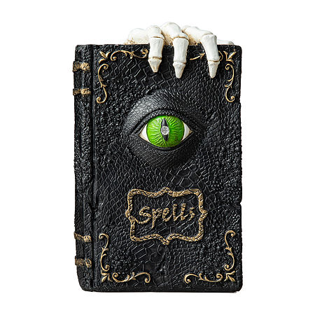Glitzhome 7.75 H Halloween Lighted Ghostbuster Resin Book - Multi