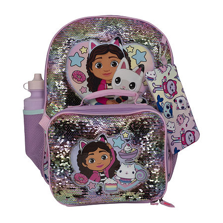 Click here for Licensed 5 Piece Gabbys Dollhouse Backpack Set wit... prices